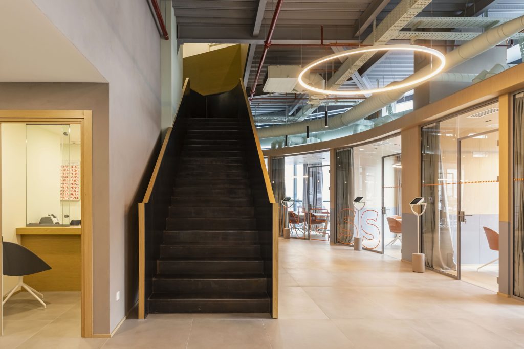Metal stairs of the Bank of Georgia | Metalcraft